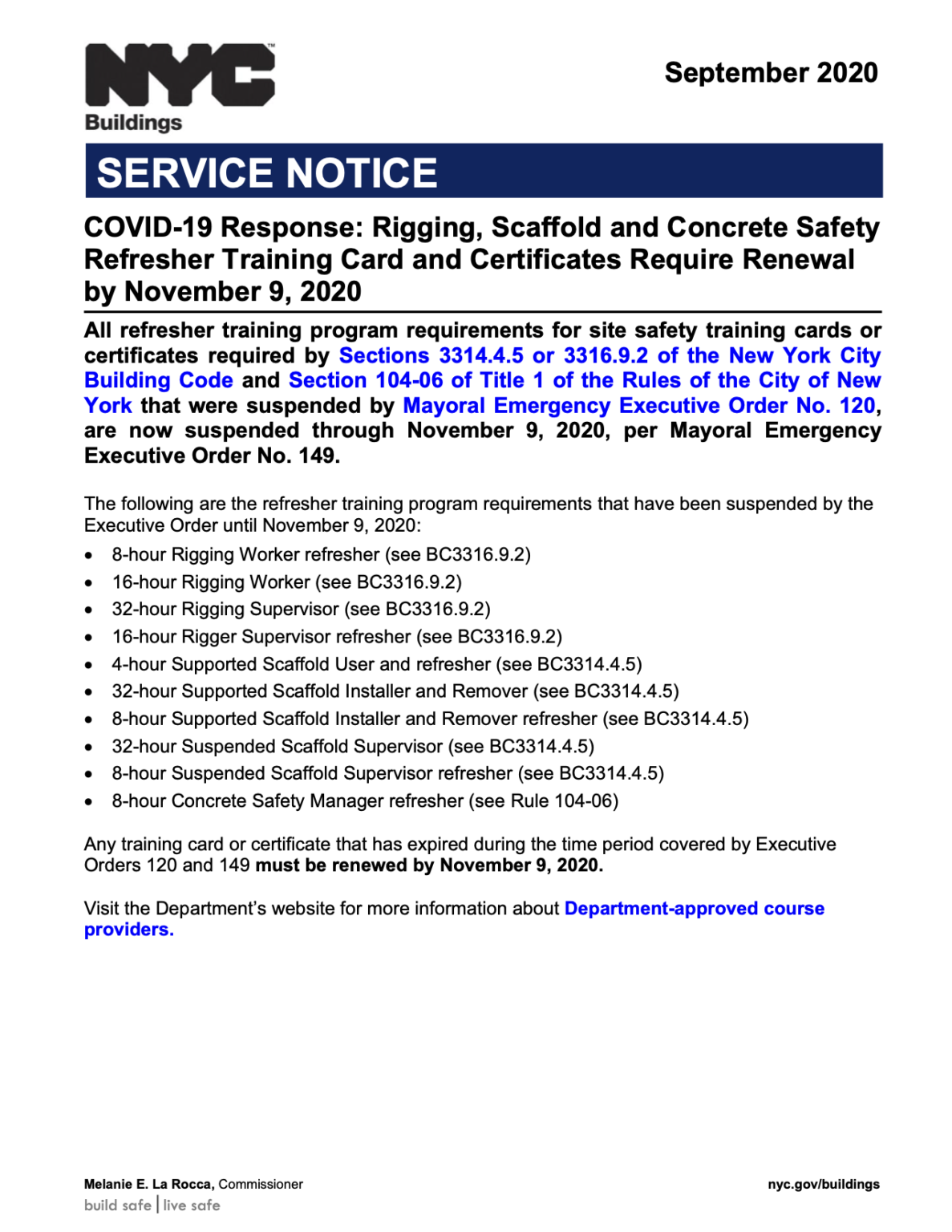 Scaffold Cards Must Be Renewed By Nov. 9 - Laborers Local 78