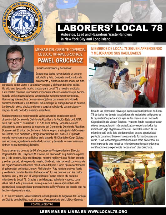 Local 78 Newsletter - Laborers Local 78